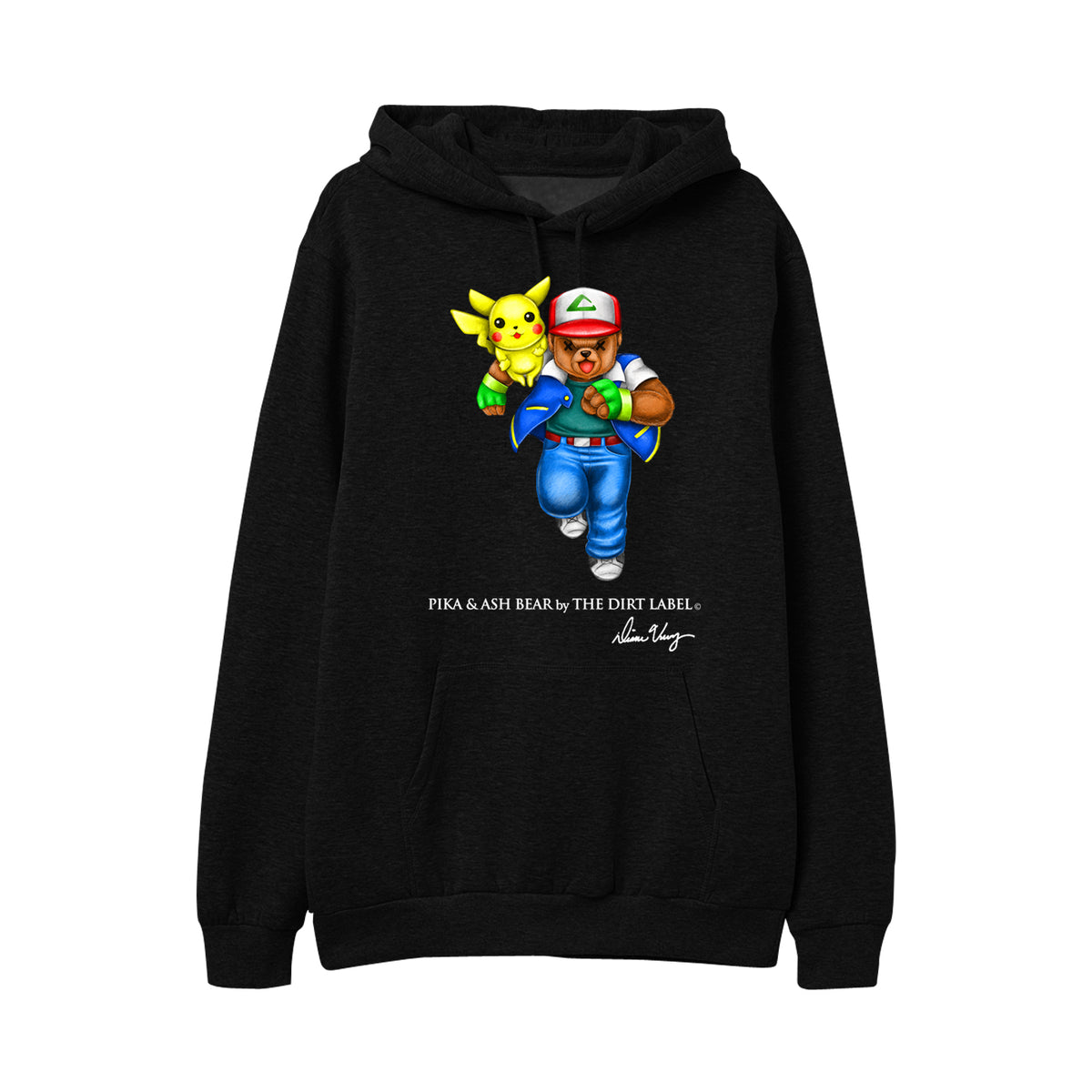 Pika & Ash Bear Hoodie (Limited Edition) – The Dirt Label